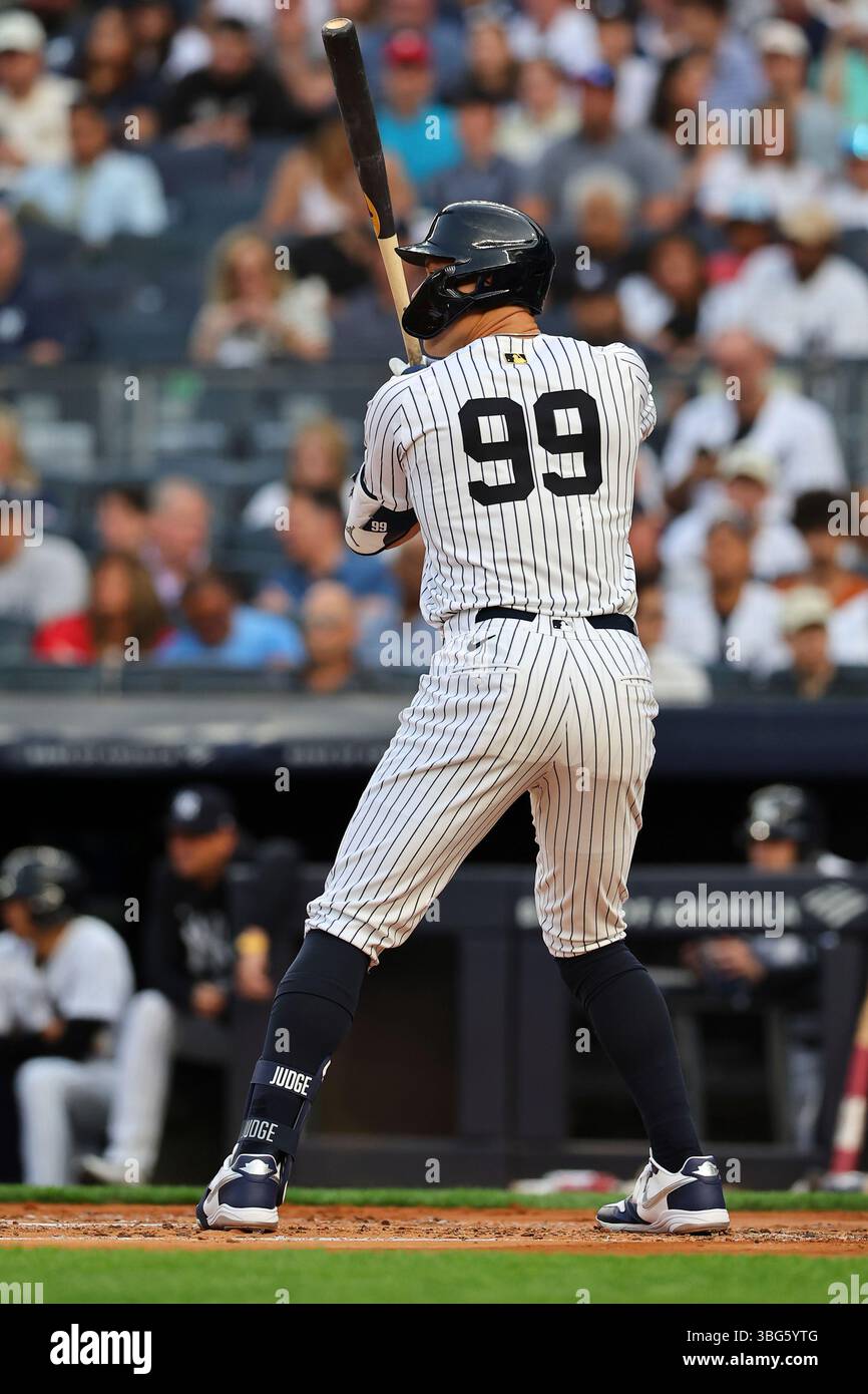 BRONX, NY - JUNE 03: Aaron Judge #99 of the New York Yankees at bat ...