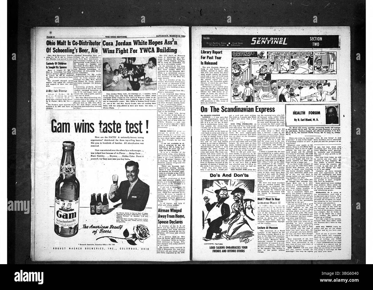 Page 5 of the March 6, 1954 Ohio Sentinel contains editorials, opinion ...