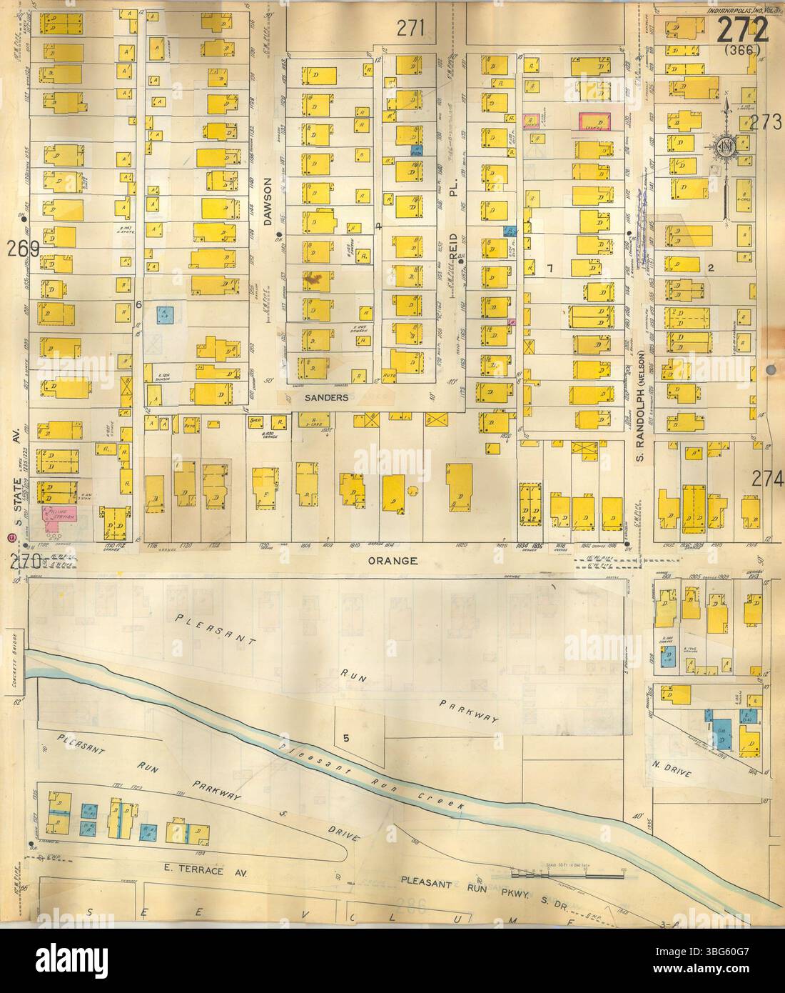 This 1940 Sanborn map illustrates the detailed layout of Indianapolis ...