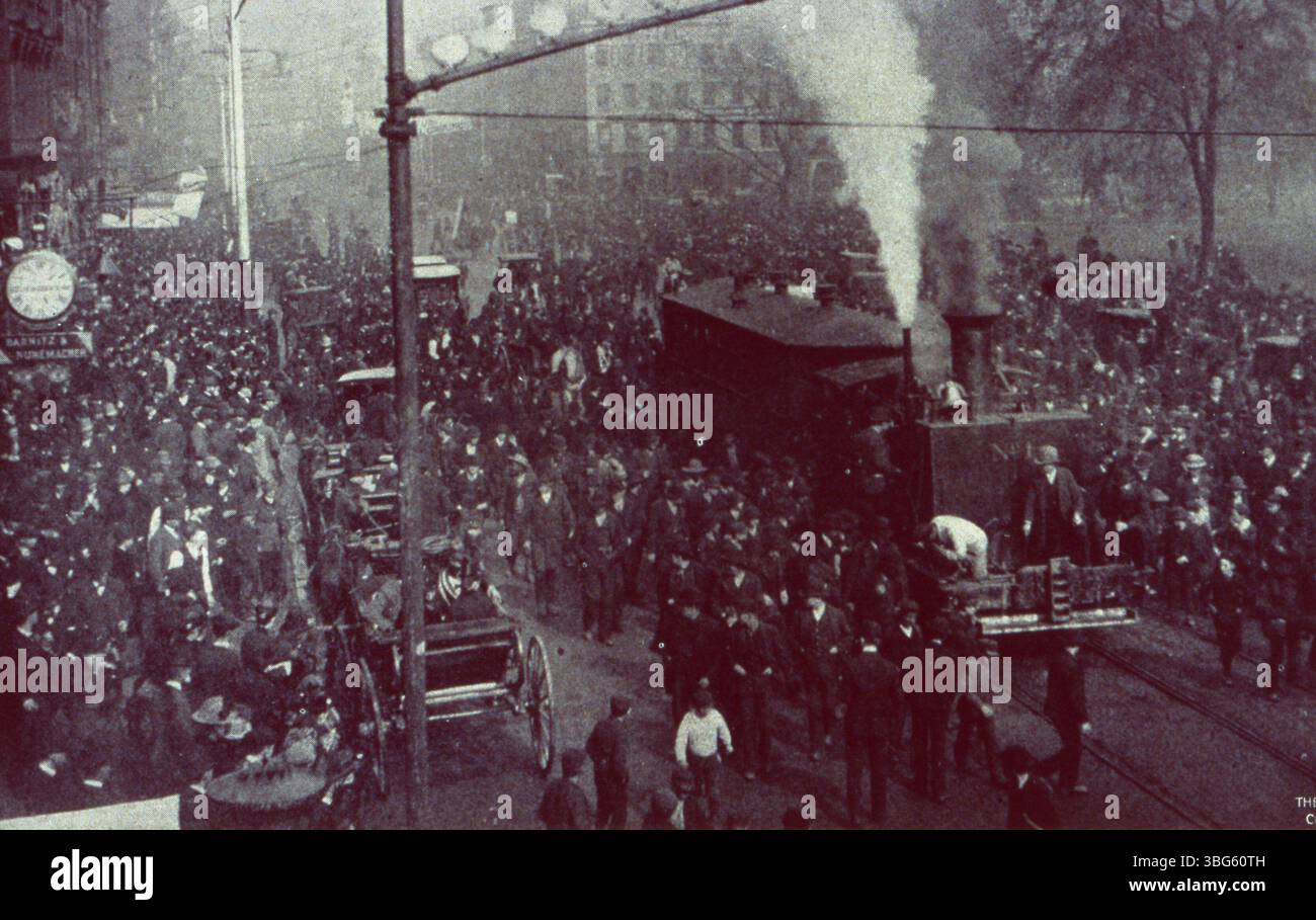 The Railroad Men's Day Ohio Centennial Parade on October 16, 1888 ...
