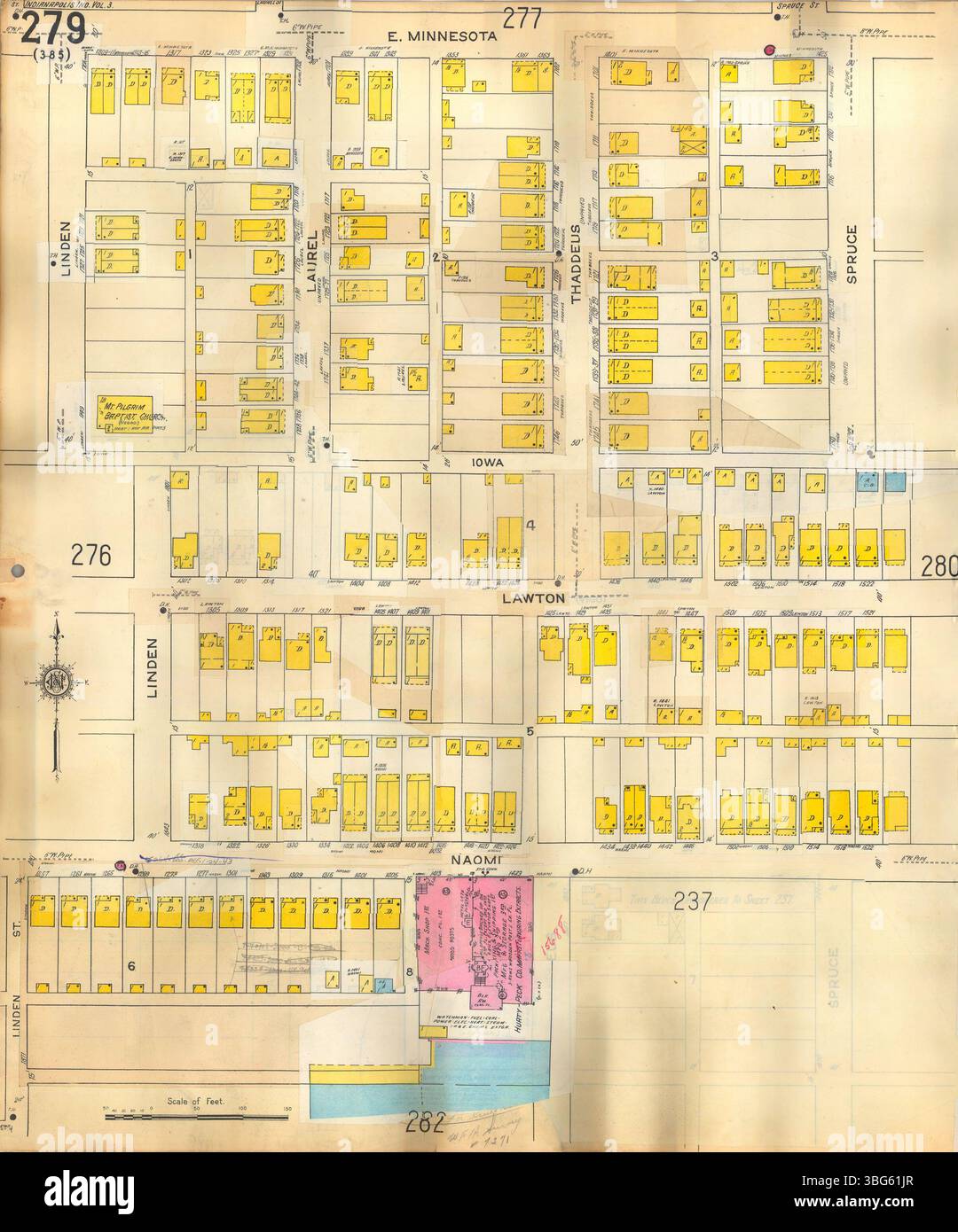 Sanborn Map #279 from 1940 provides detailed views of Indianapolis ...
