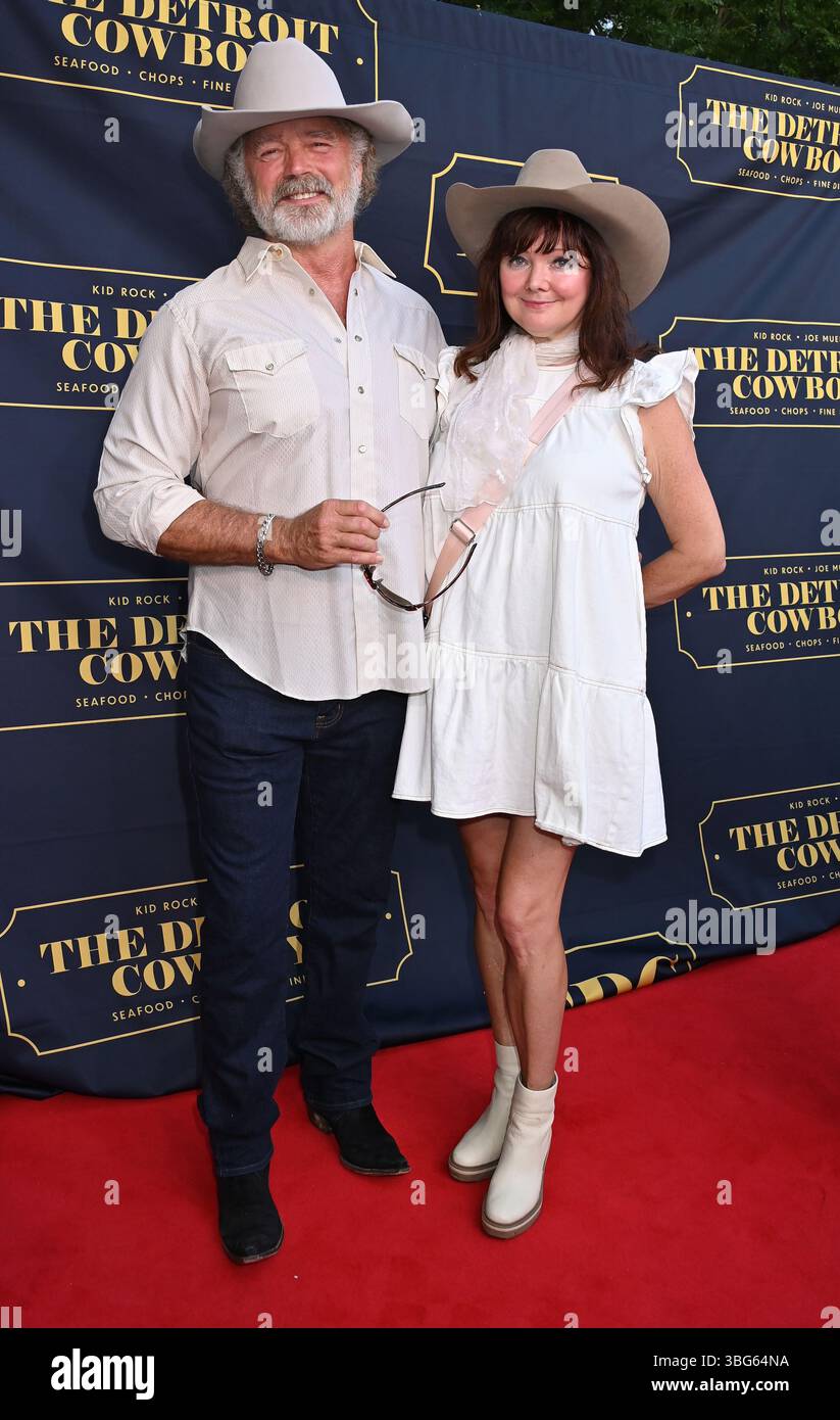 Nashville, USA. 03rd June, 2025. John Schneider and wife Dee Dee Benkie arriving to “The Detroit ...