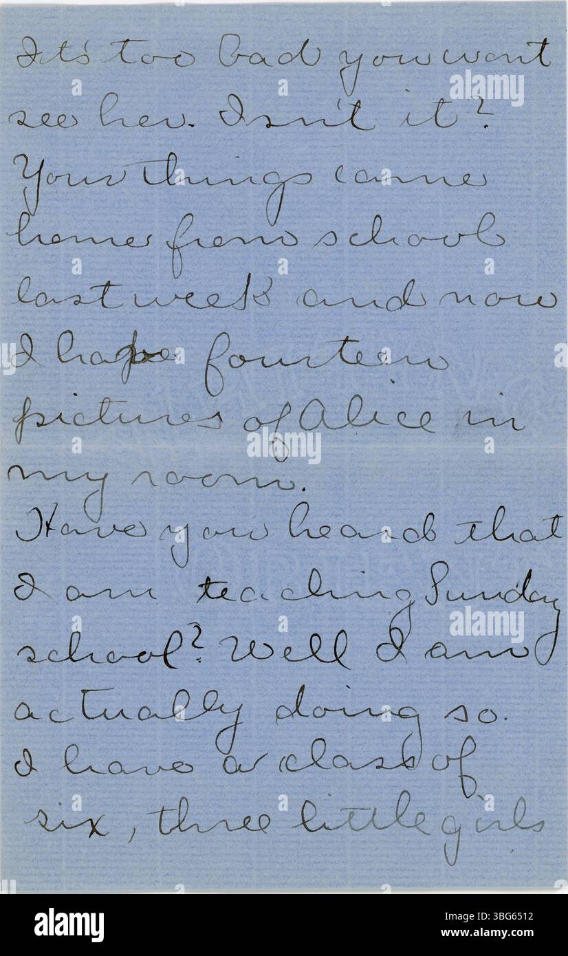 This letter from Volinda Lucy Henderson to her sister Helen Beatty ...