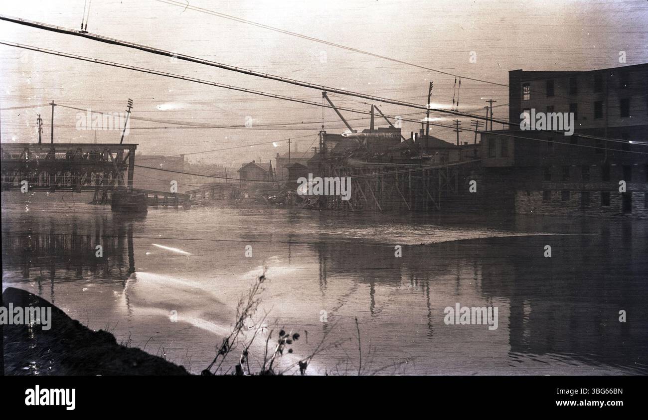 The Scioto riverfront in Columbus, Ohio, is shown in this photograph ...