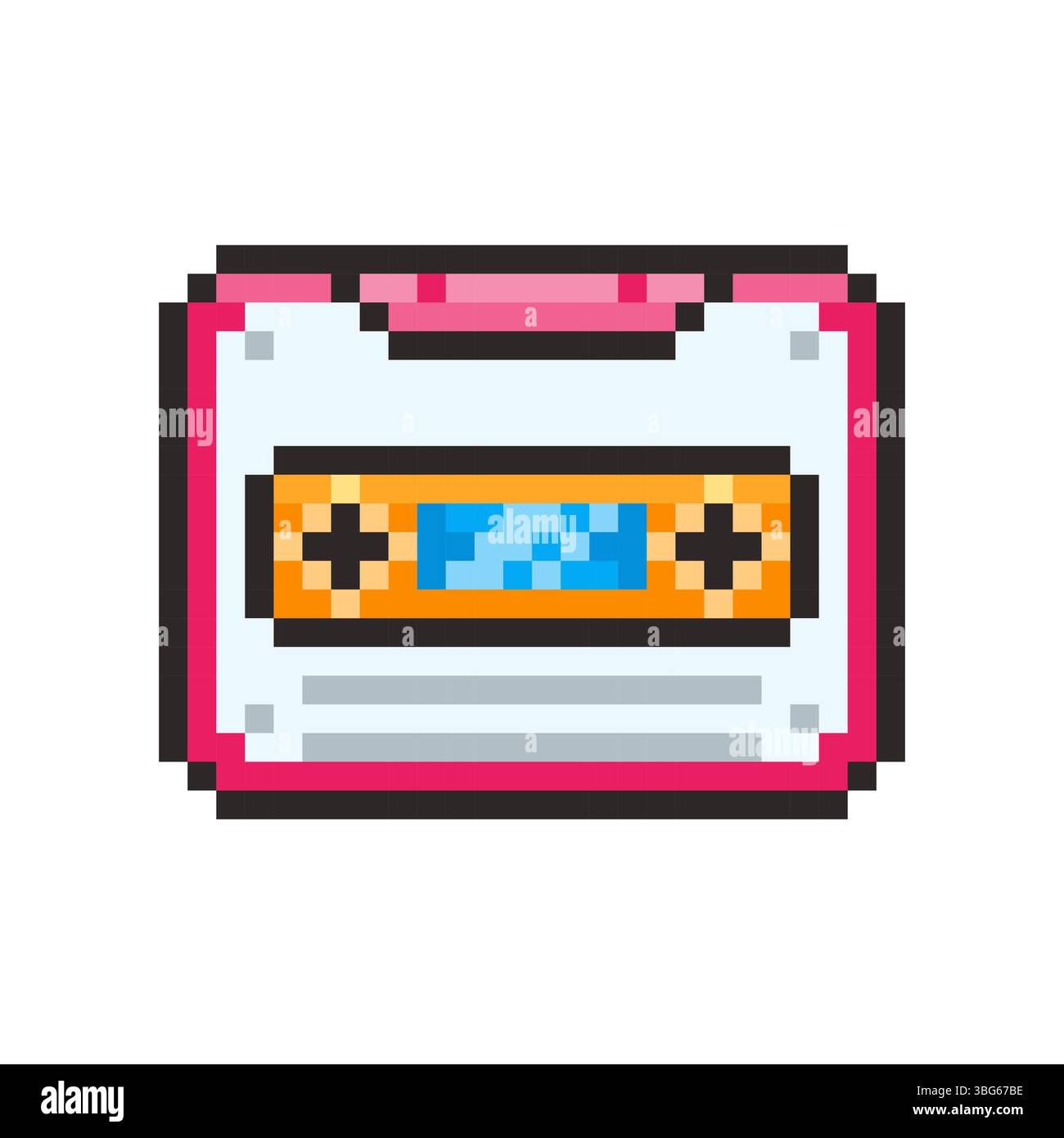 Old analog cassette radio Stock Vector Images - Alamy