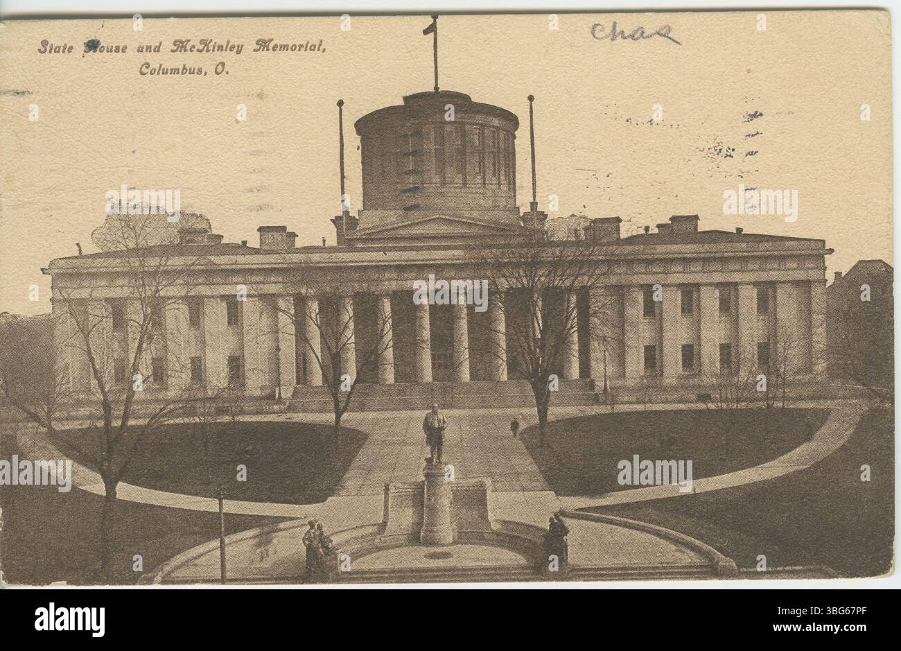 The Ohio Statehouse, completed in 1861 on a 10-acre site, is shown from ...