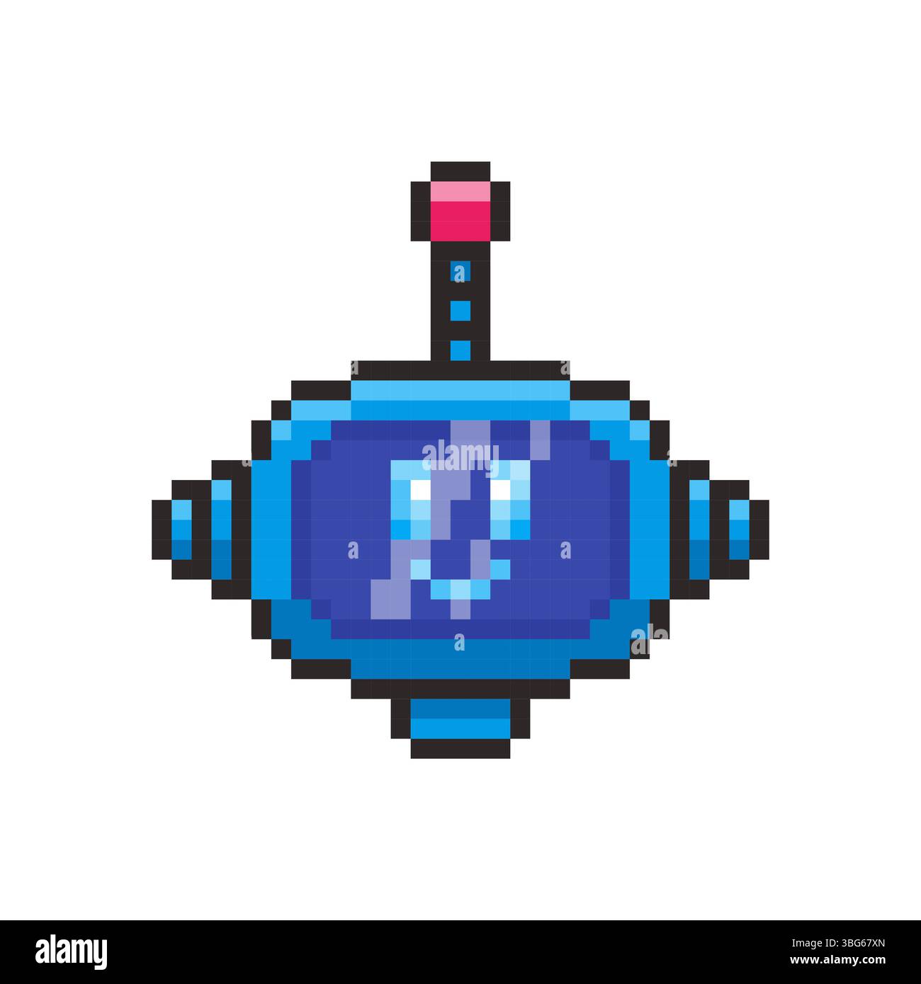 Pixel art Robot Face game asset design Stock Vector Image & Art - Alamy