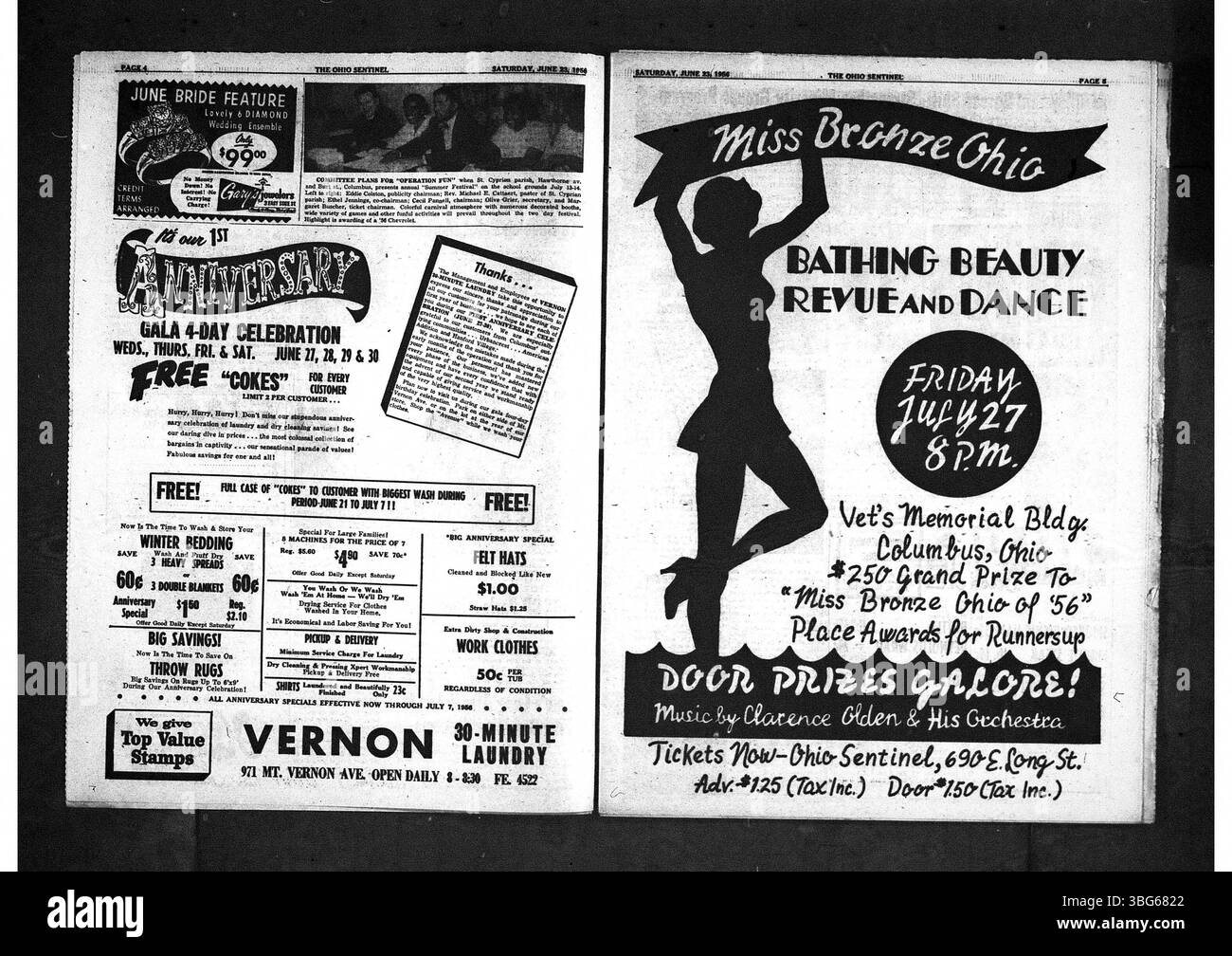 The Ohio State Sentinel's June 23, 1956 edition reported on key local ...