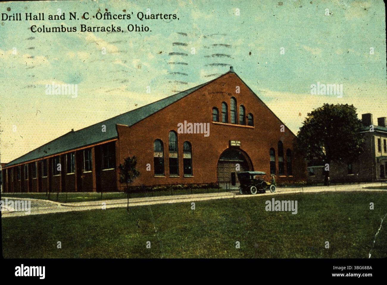 1913 image of the Drill Hall and Non-Commissioned Officers' Quarters ...