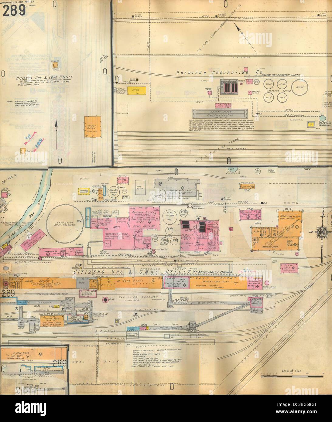 Sanborn Map #289 from 1948 provides a detailed record of building layouts, land use, and zoning ...