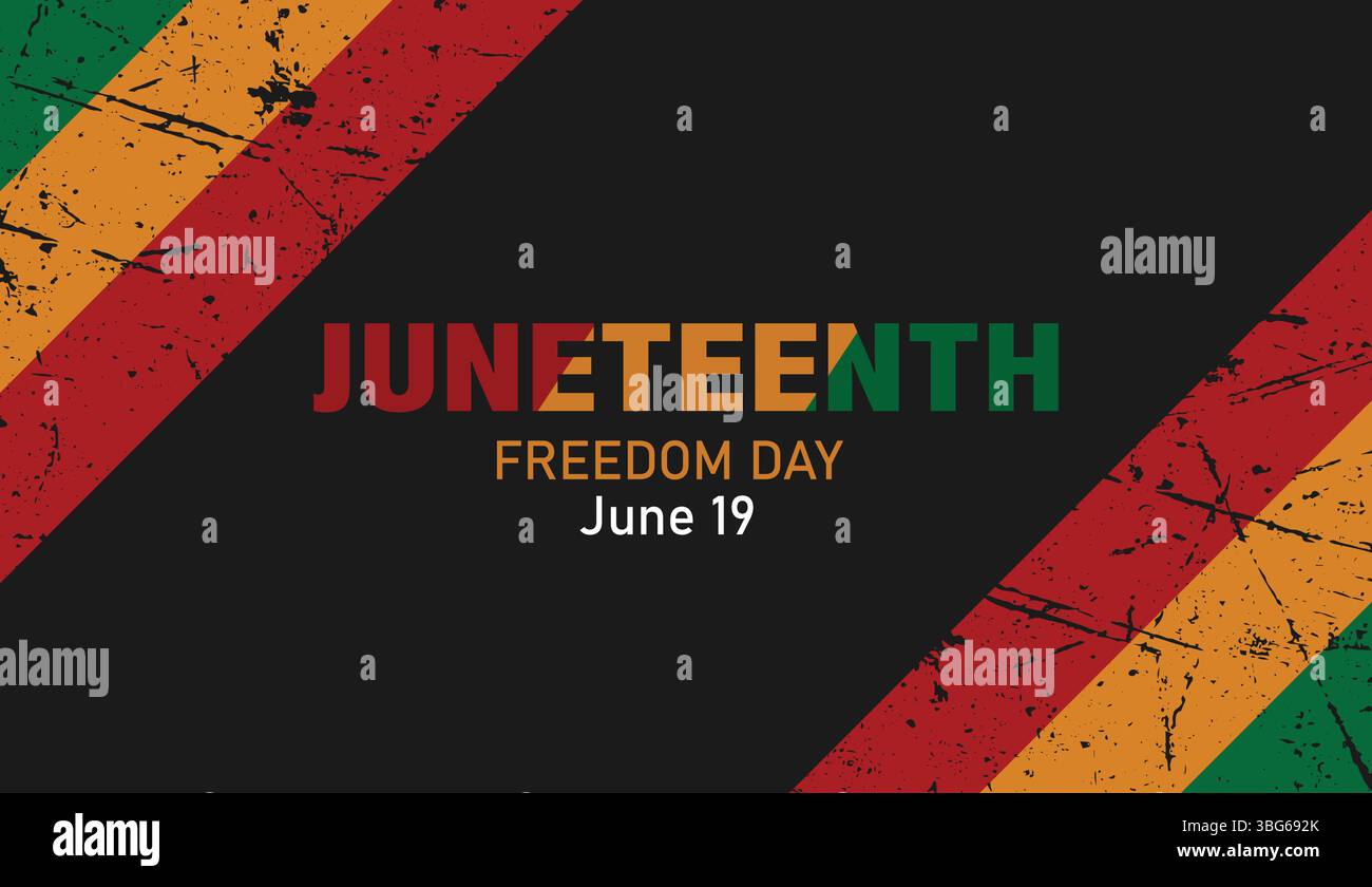 Juneteenth Emancipation Day. African American Independence Day. Vector ...