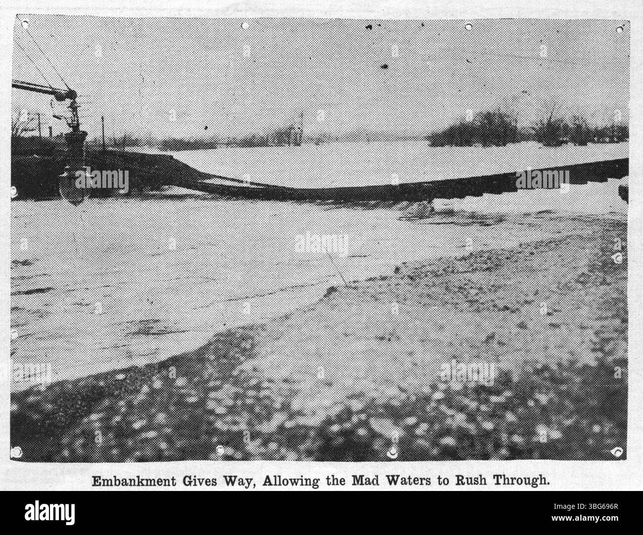 This 1913 illustrated volume presents scenes of the Great Flood, with ...