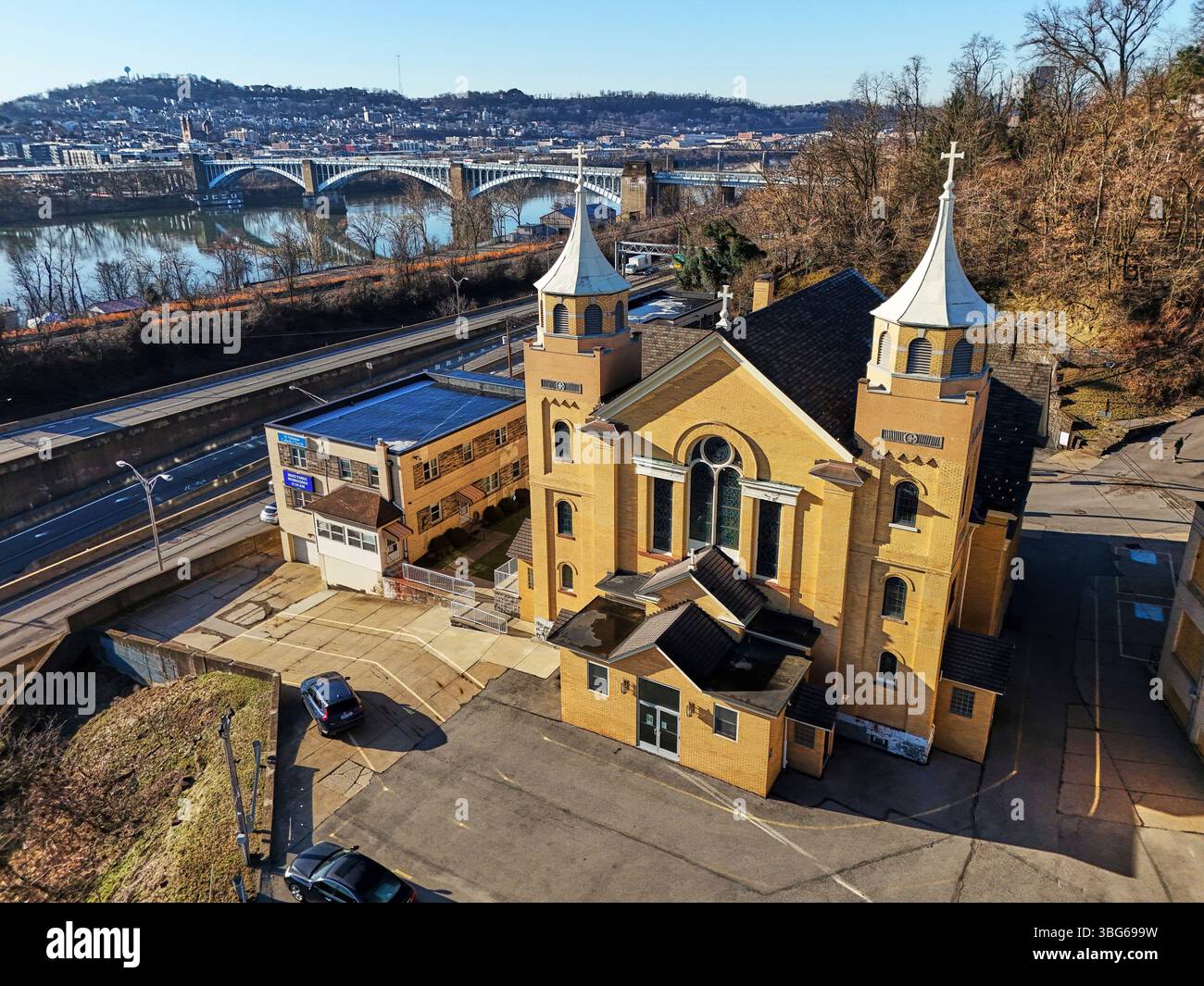This is St. Nicholas Croatian Catholic Church, home to the murals of ...