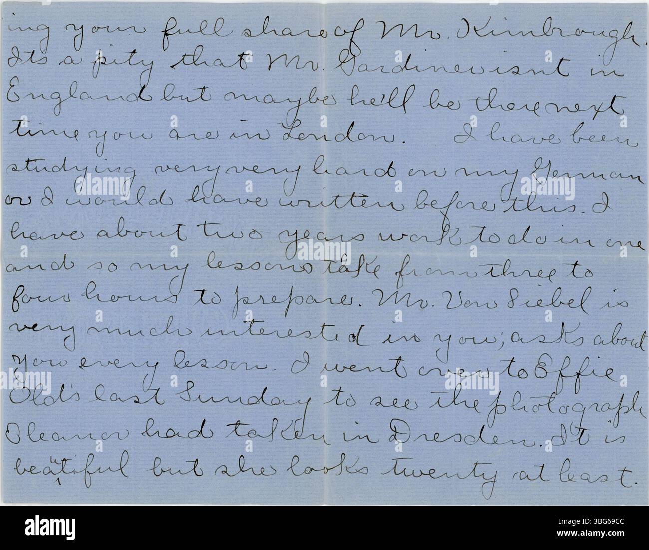 A letter from Volinda Lucy Henderson to her sister Helen Beatty ...