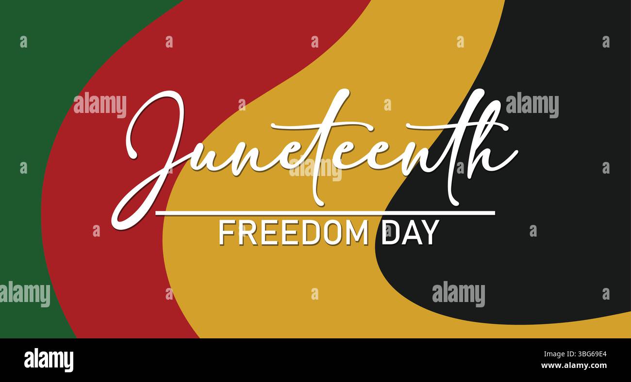 Juneteenth Emancipation Day. African American Independence Day. Vector ...