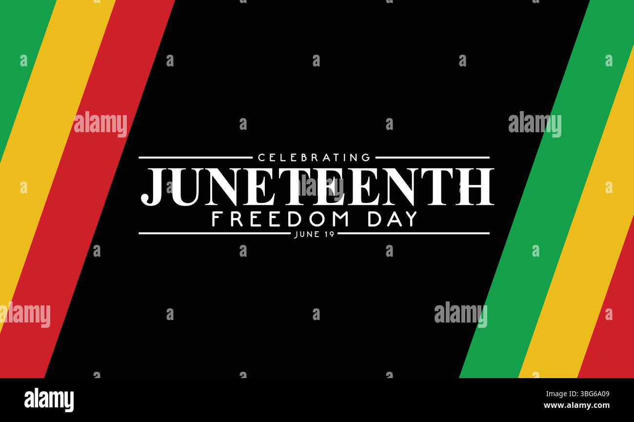Juneteenth Emancipation Day. African American Independence Day. Vector ...