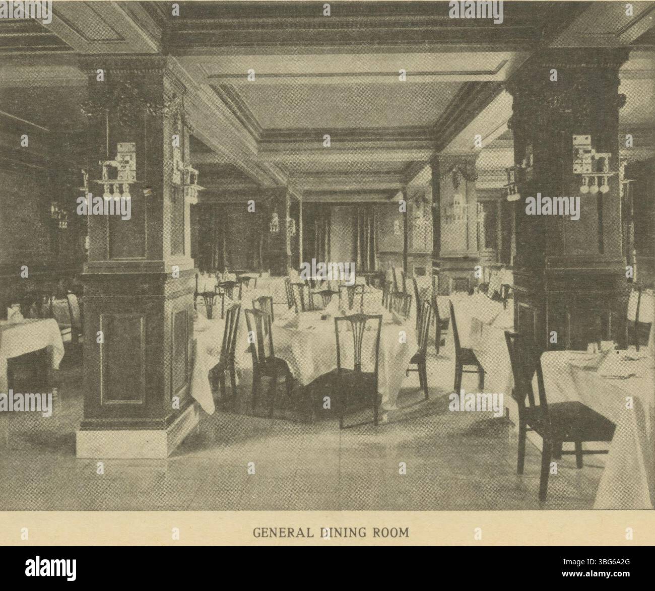 This 1910 photograph shows the interior of the Ohio Union Club, which ...