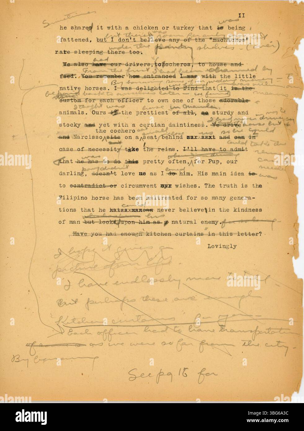 Typed and edited letters by Volinda Lucy Henderson to her mother Ellen ...