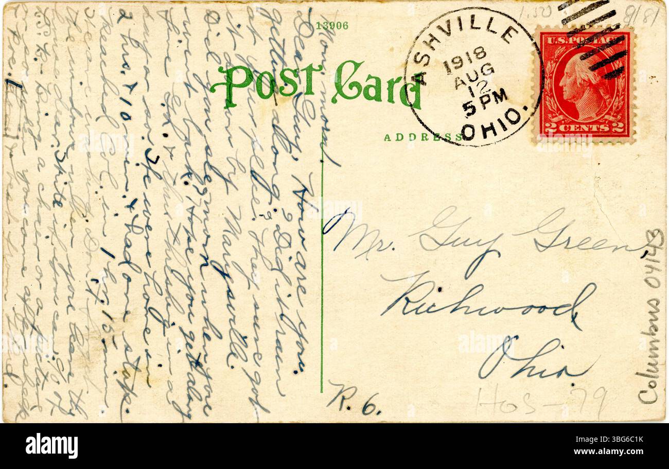 Another color postcard depicting Grant Hospital in Columbus, Ohio, an ...