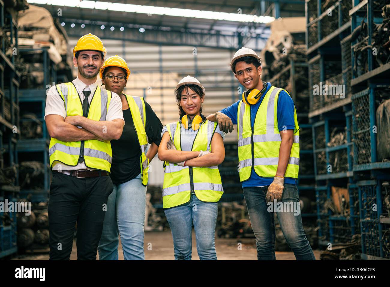 group of workers team unity mix people multiracial together, engineer ...