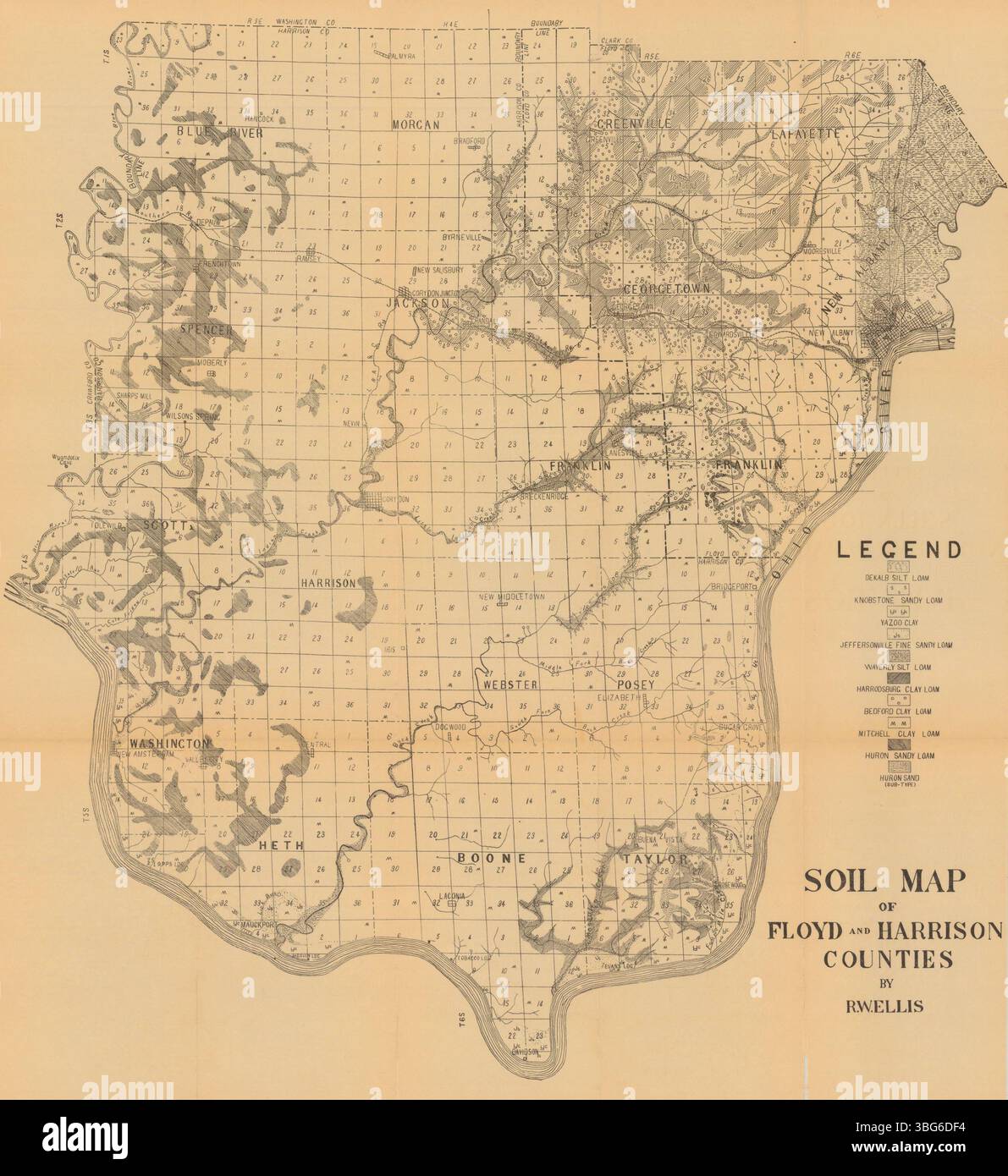 This soil map provides a detailed overview of soil types in Floyd and ...