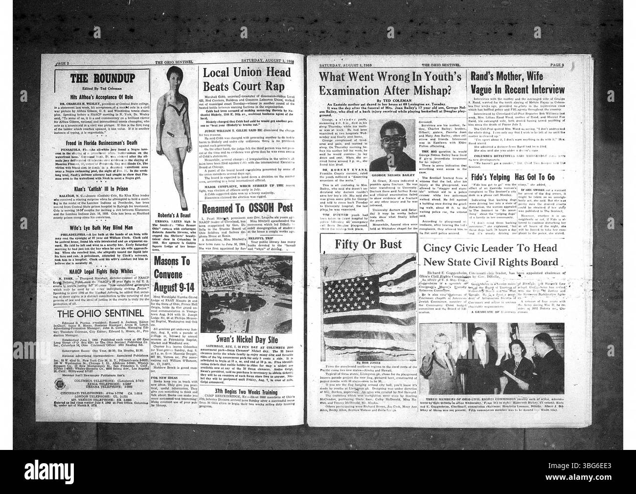 The Ohio State Sentinel, a weekly African American newspaper founded in ...