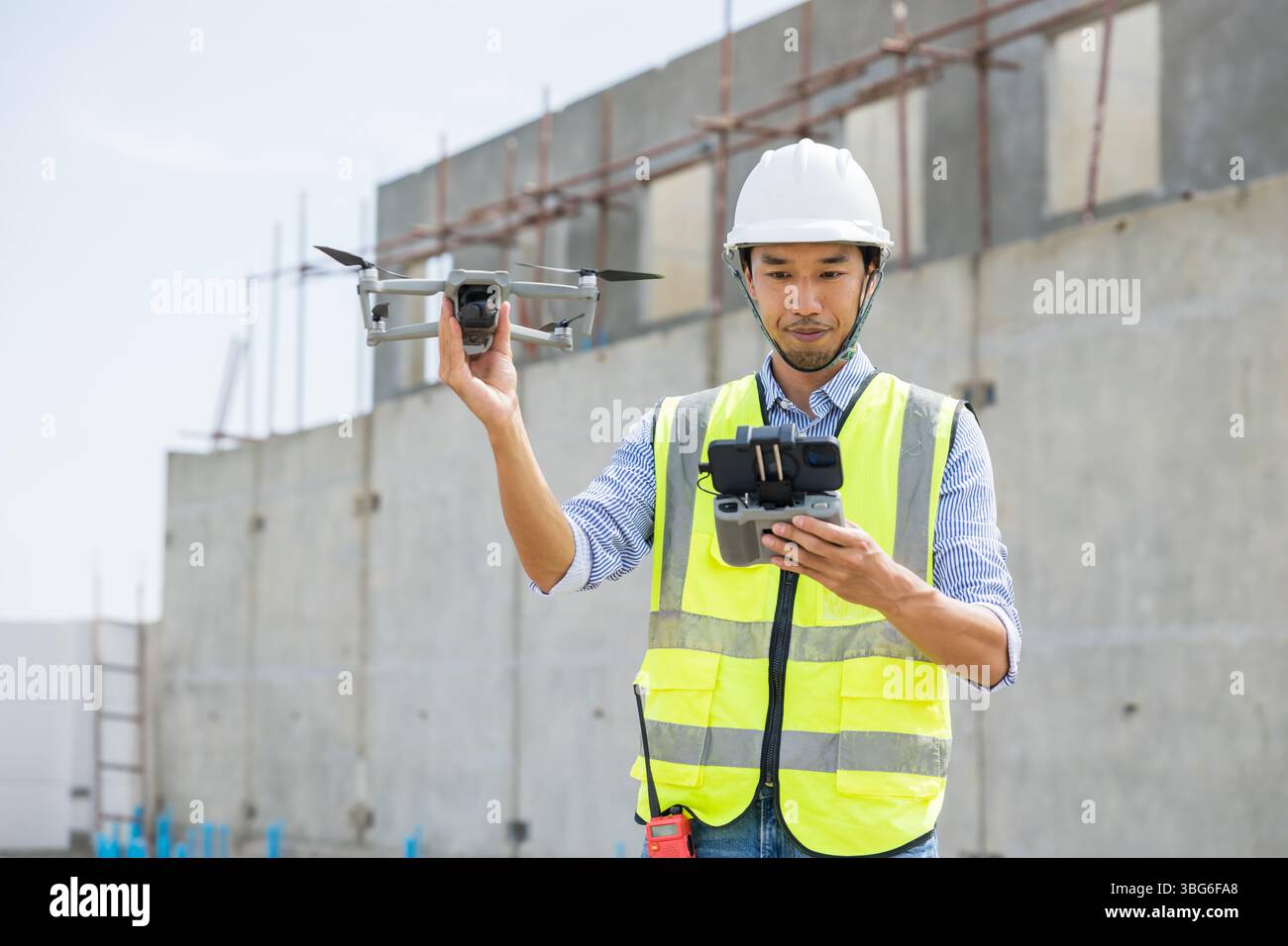 Inspector using drone hi-res stock photography and images - Alamy