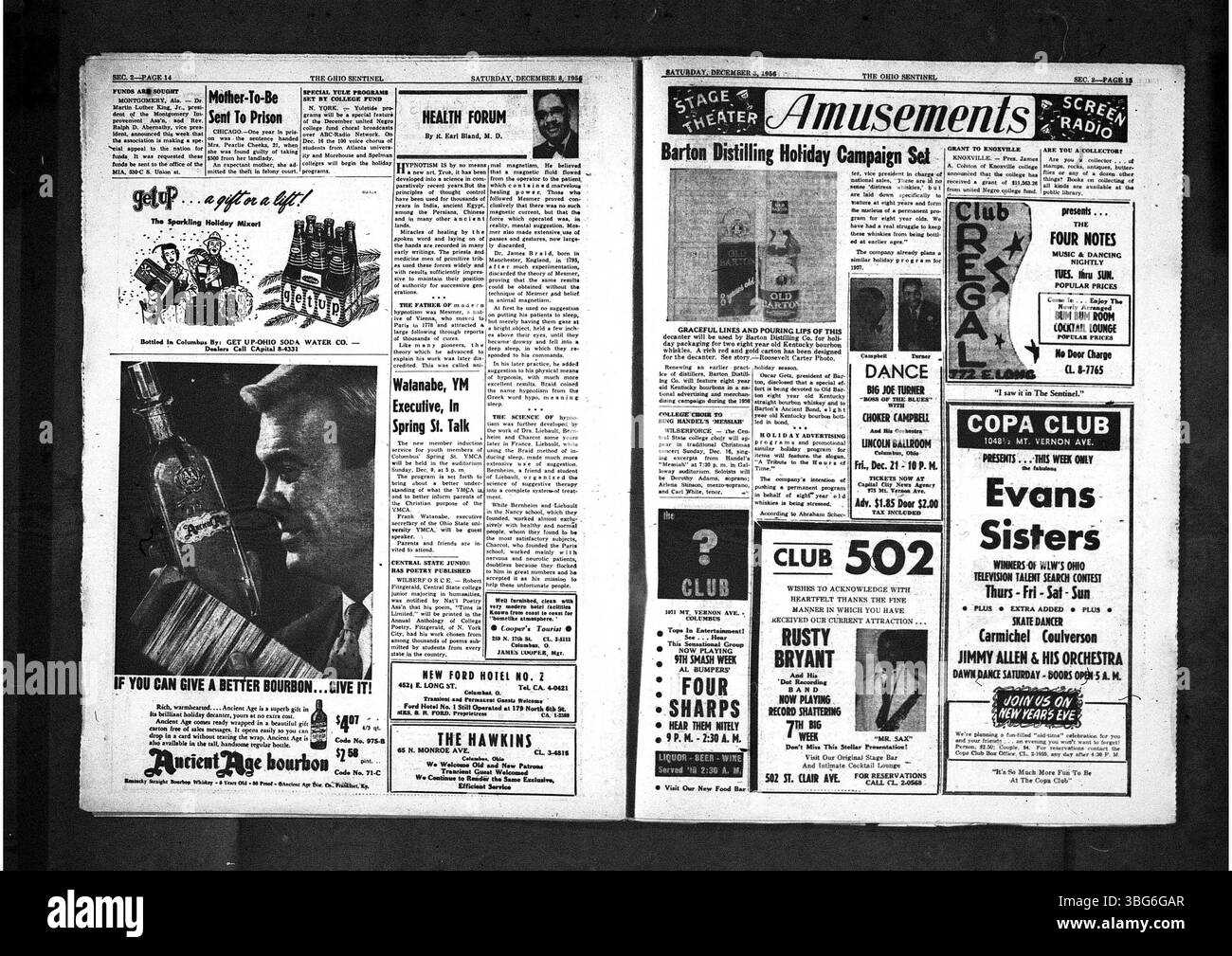 The December 8, 1956 issue of the Ohio Sentinel, a weekly African ...