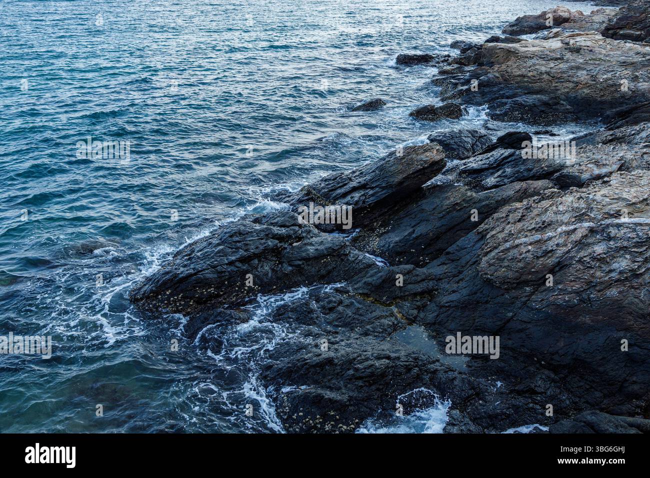 Ocean Reef, Rocks by the sea, a beautiful of ancient rock stone of ...