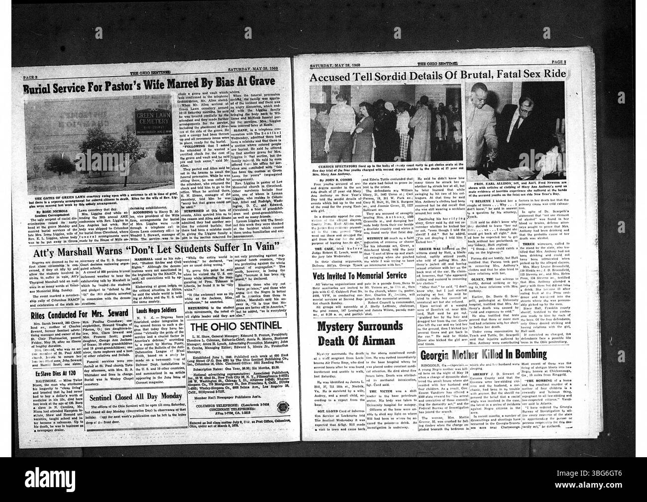 Page 2 features editorials and opinion columns addressing political ...