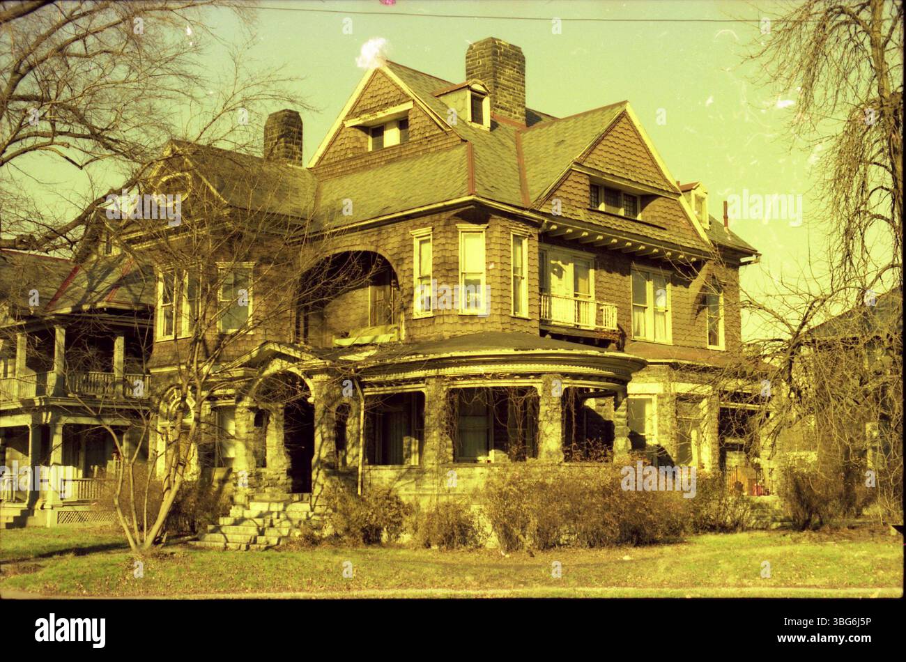 Photograph from circa 1975 by A.V. Shirk of the home once owned by ...