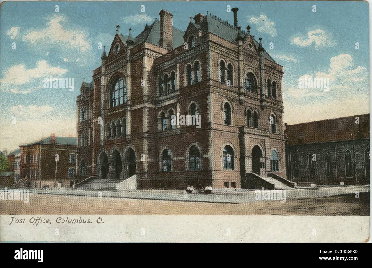 This image shows the old post office, built in 1884 in Columbus, Ohio ...