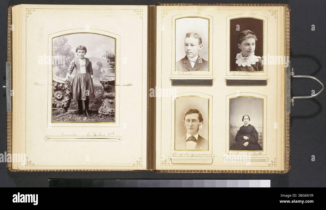 This album features 63 historic portraits in the form of cabinet cards ...