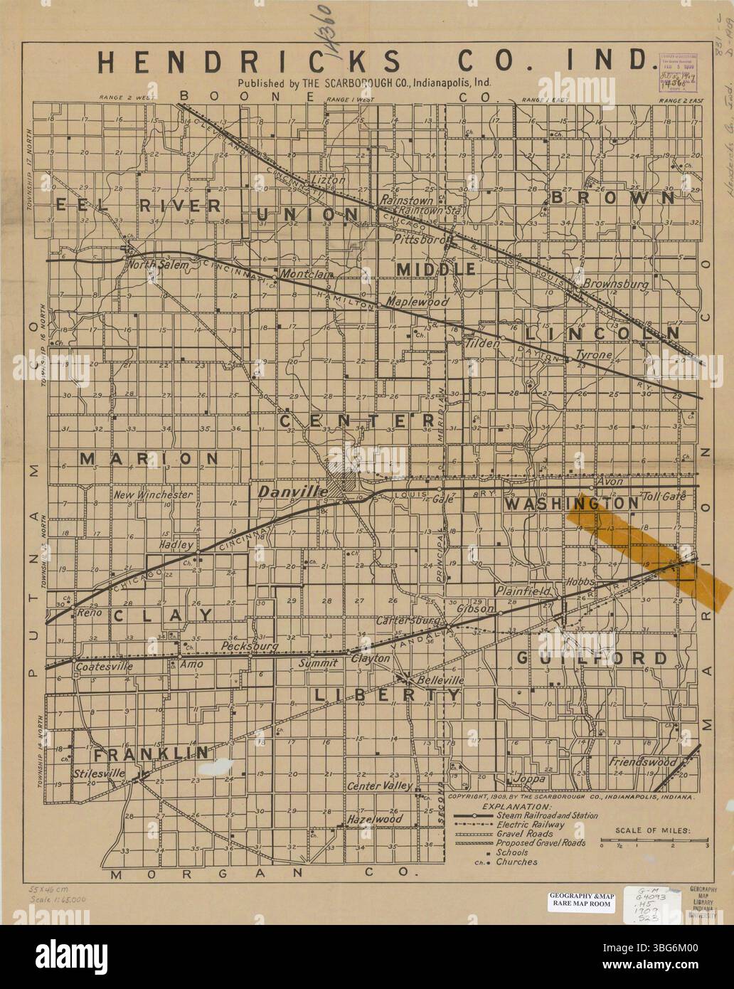 Map of hendricks hi-res stock photography and images - Alamy