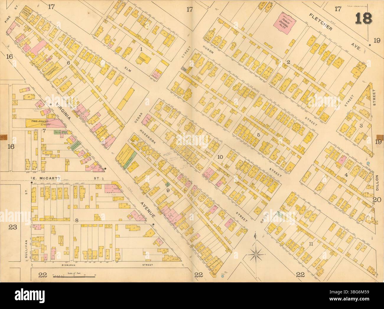 Sanborn Map #18 from 1887 provides a detailed representation of ...