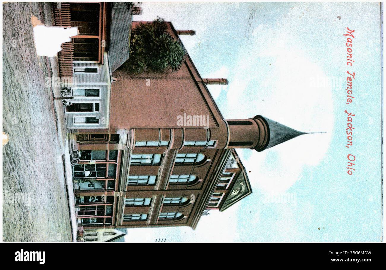 View of the Masonic Temple in Jackson, Ohio, showcasing its ...