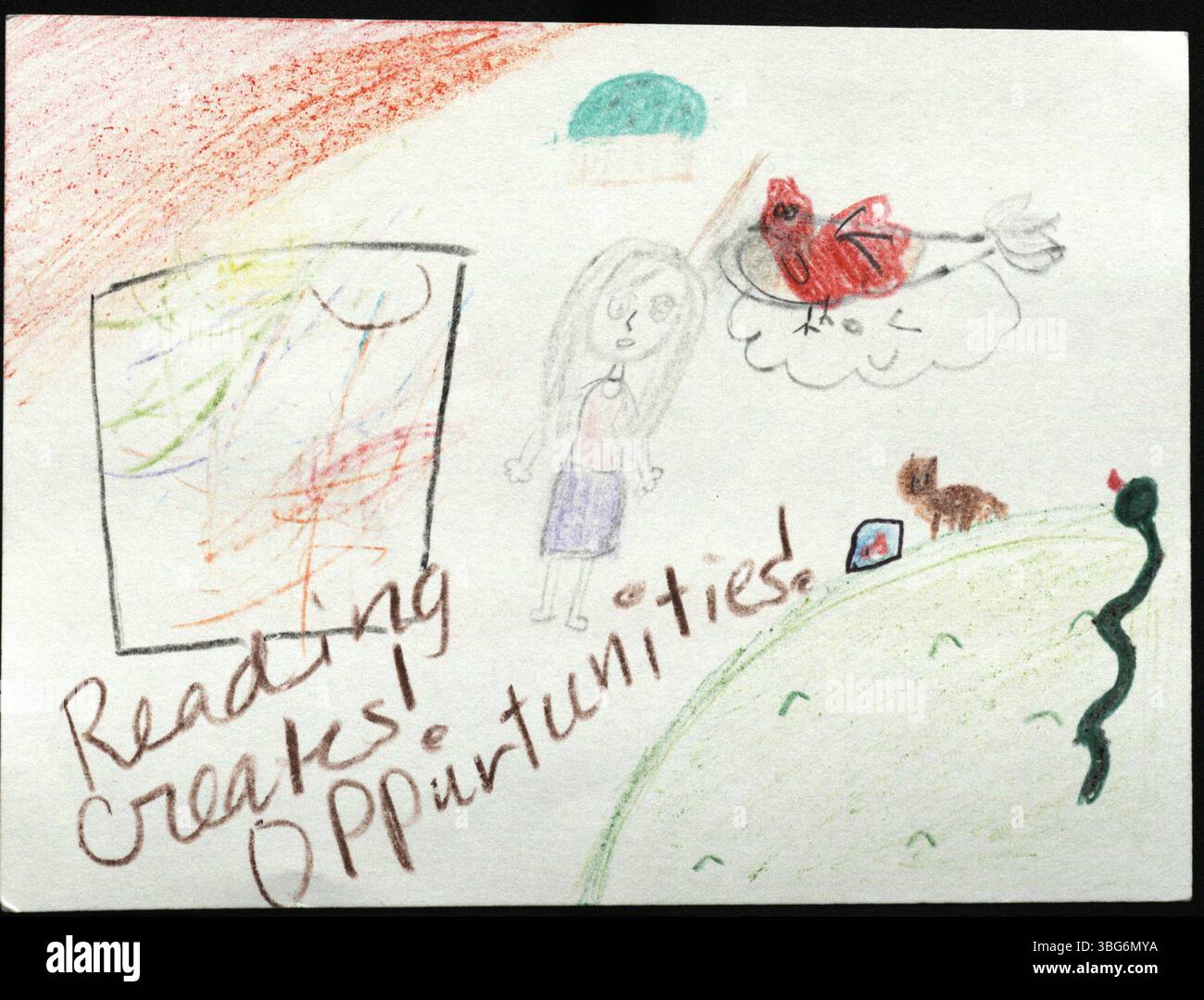 The 2012 Summer Reading Club Postcard, designed by a Volunteen of the ...