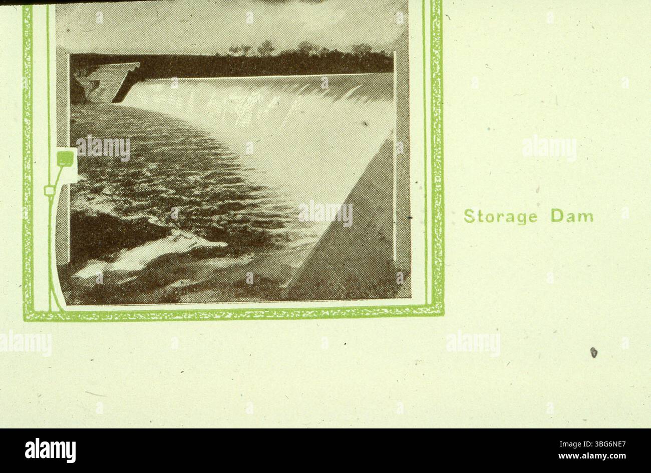 This image shows the Columbus Storage Dam, constructed in 1904 on the ...