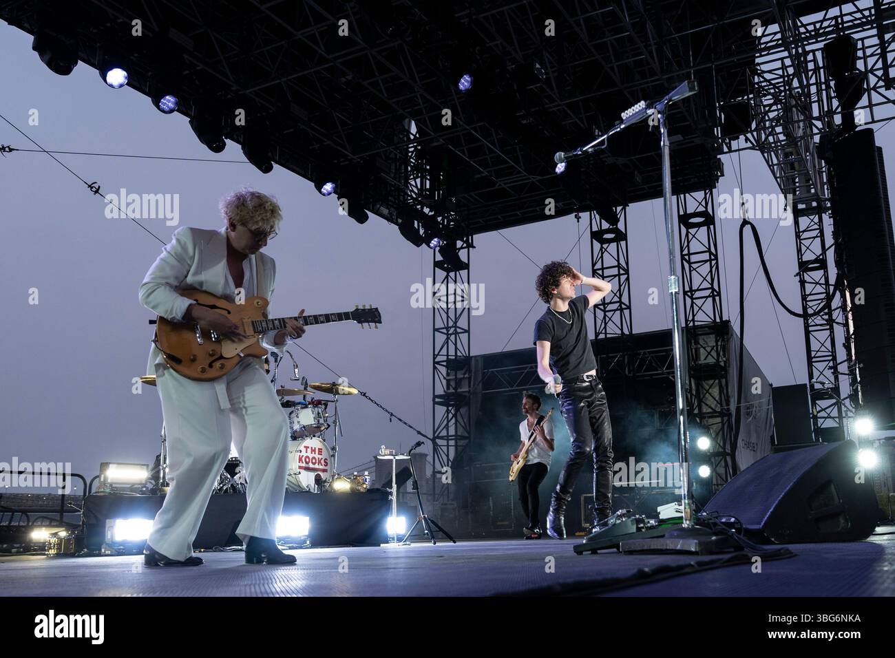 New York, NY, June 3, 2025: Indie rock band The Kooks performs as part ...