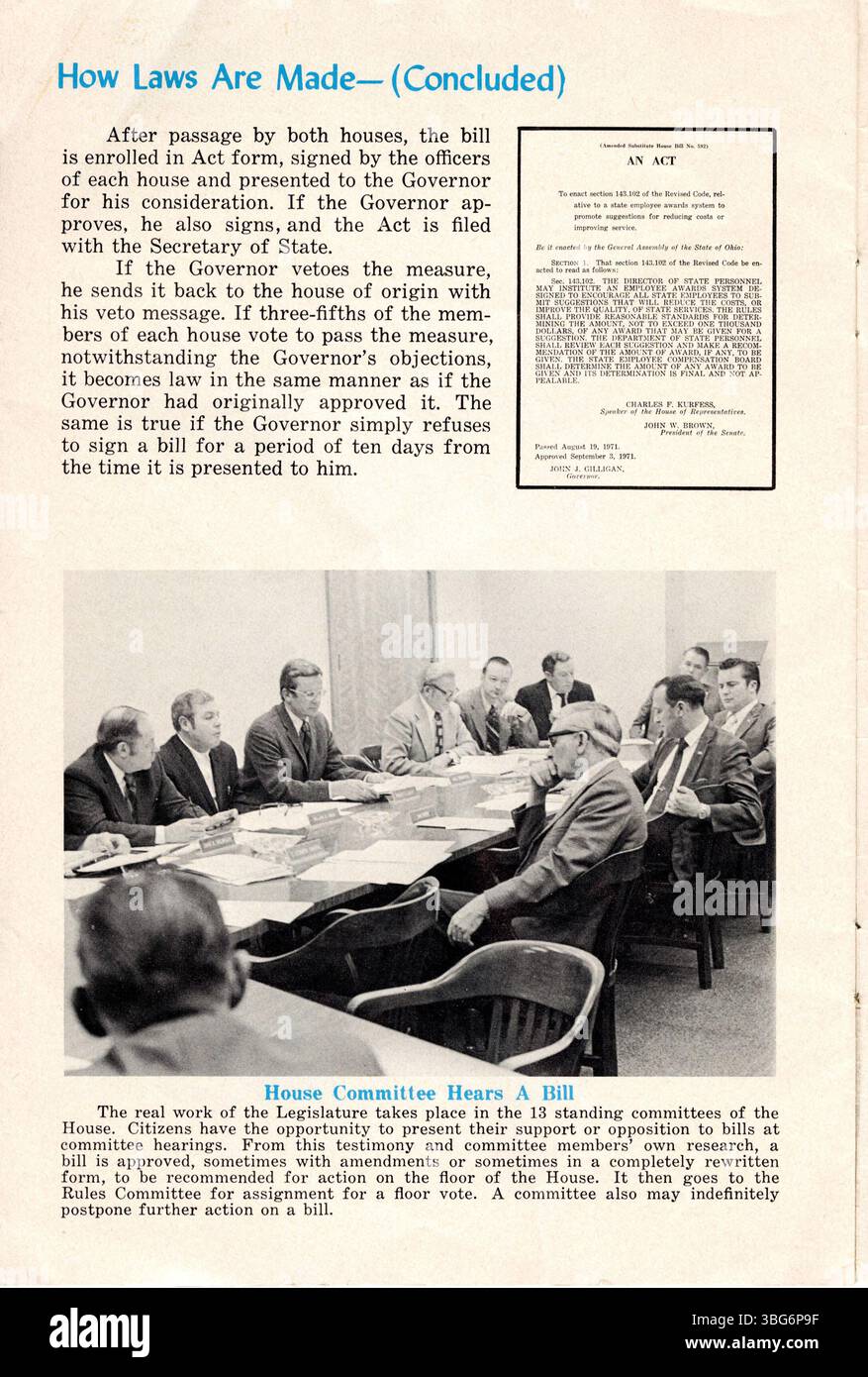 109th general assembly list hi-res stock photography and images - Alamy