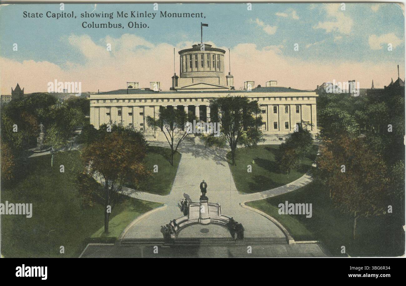 Image of the Ohio Statehouse from the west side, including the William ...