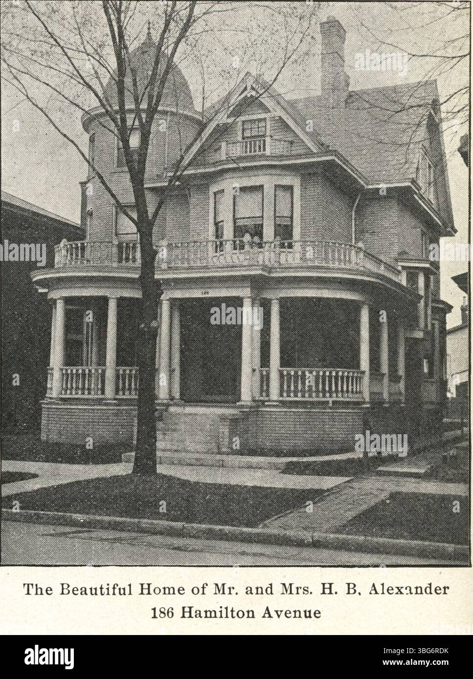 This photograph from 1920 shows the house of Harry B. and Lula ...