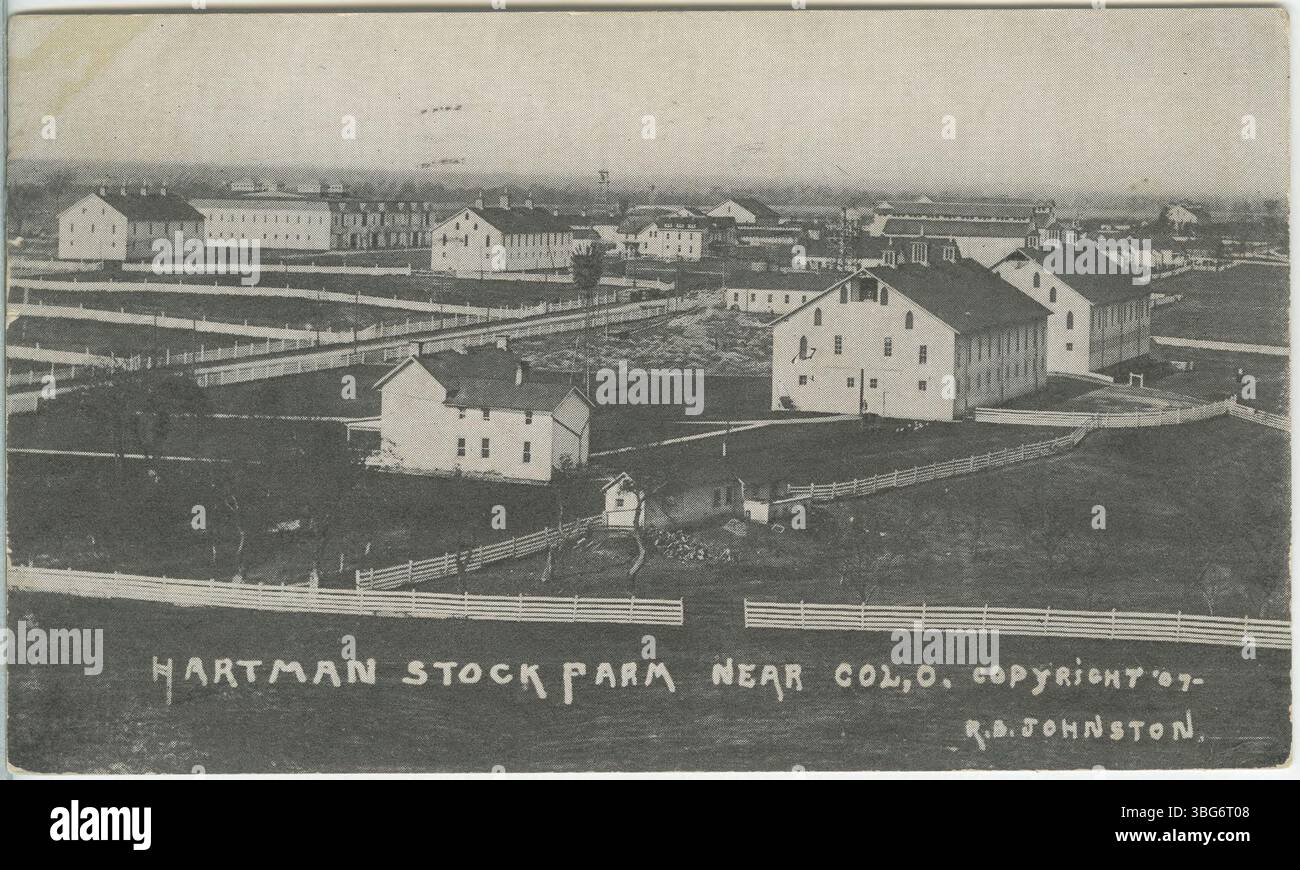 The Hartman Stock Farm in Columbus, Ohio, operated under Dr. Samuel ...