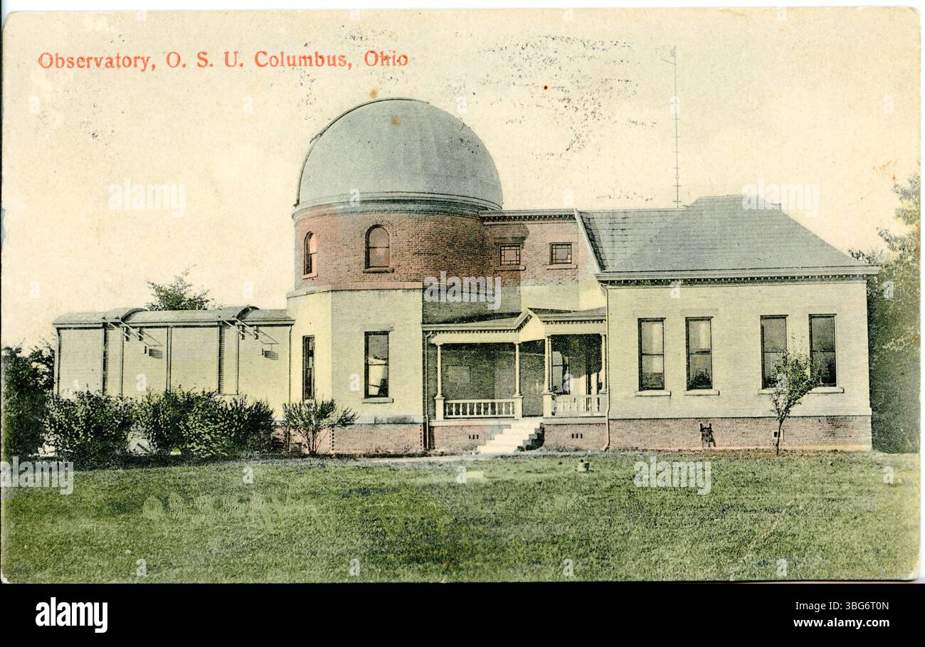 This color postcard features the Observatory at Ohio State University ...
