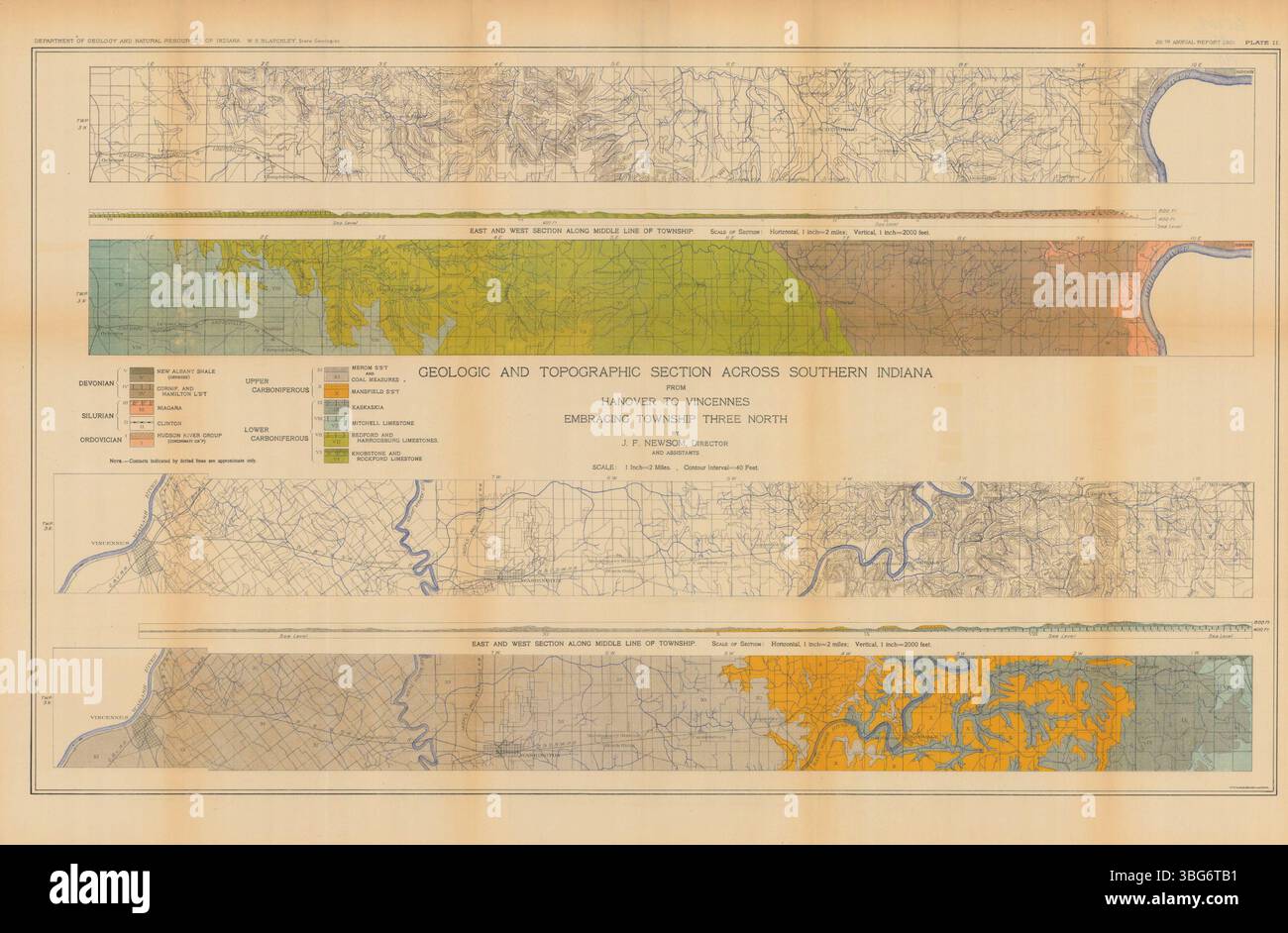 Geologic topographic section maps hi-res stock photography and images ...