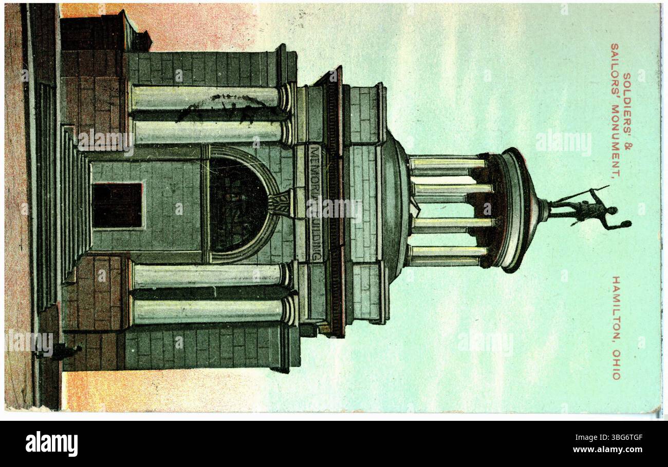 The Soldiers', Sailors' and Pioneers Monument in Hamilton, Ohio, was ...