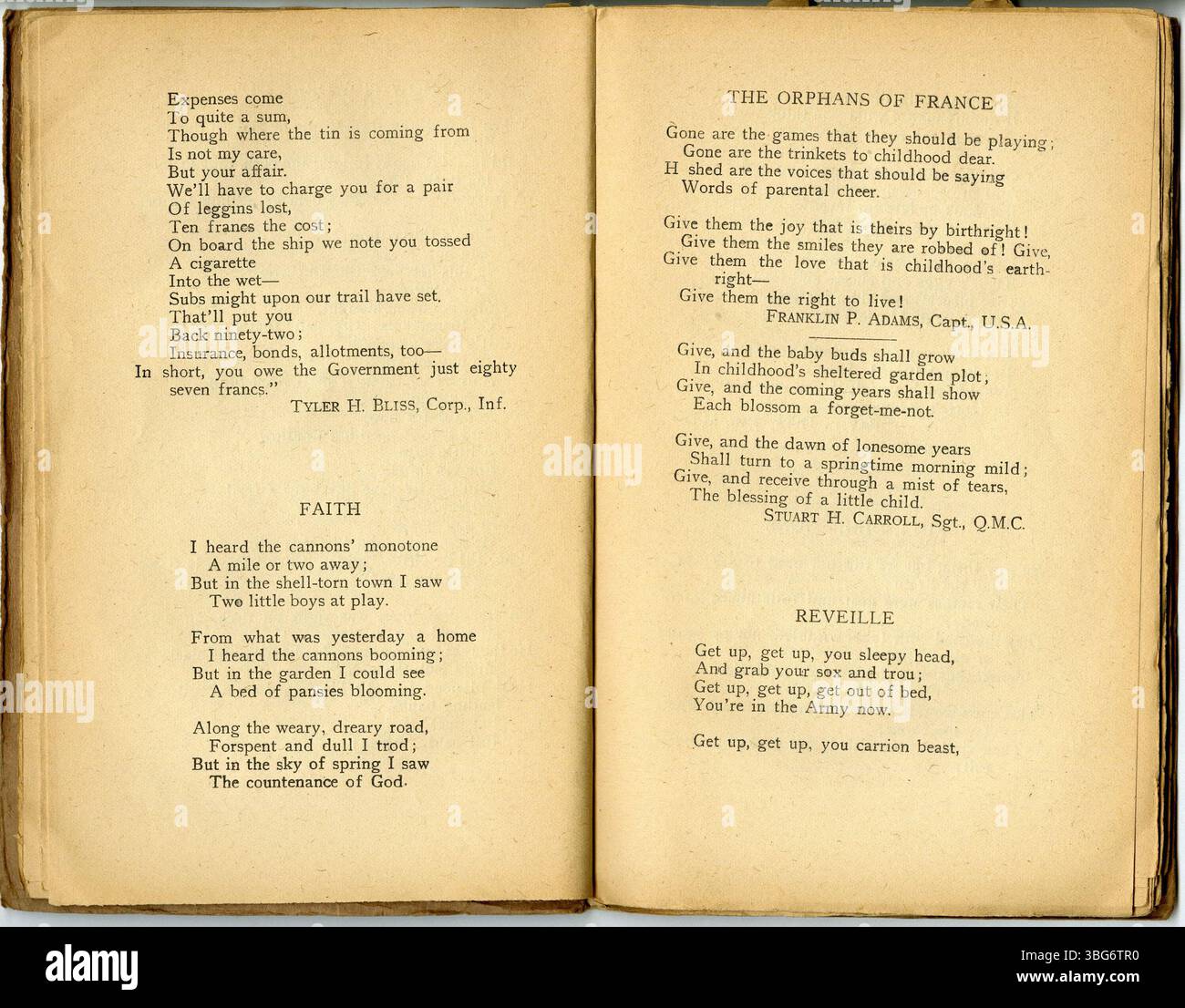 In this section of 'Yanks: A Book of AEF Verse,' poems written by ...