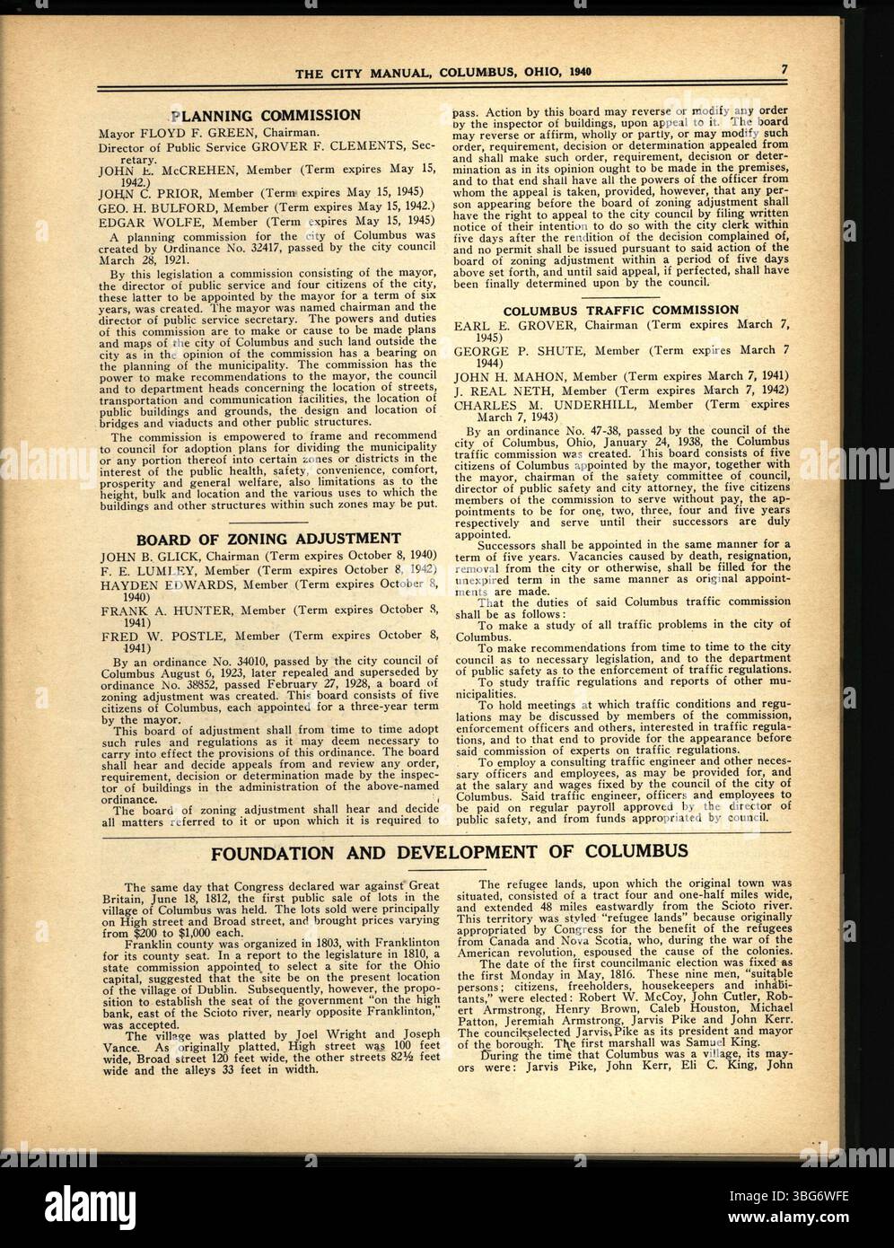 The 1940 City of Columbus Annual Report provides comprehensive details ...