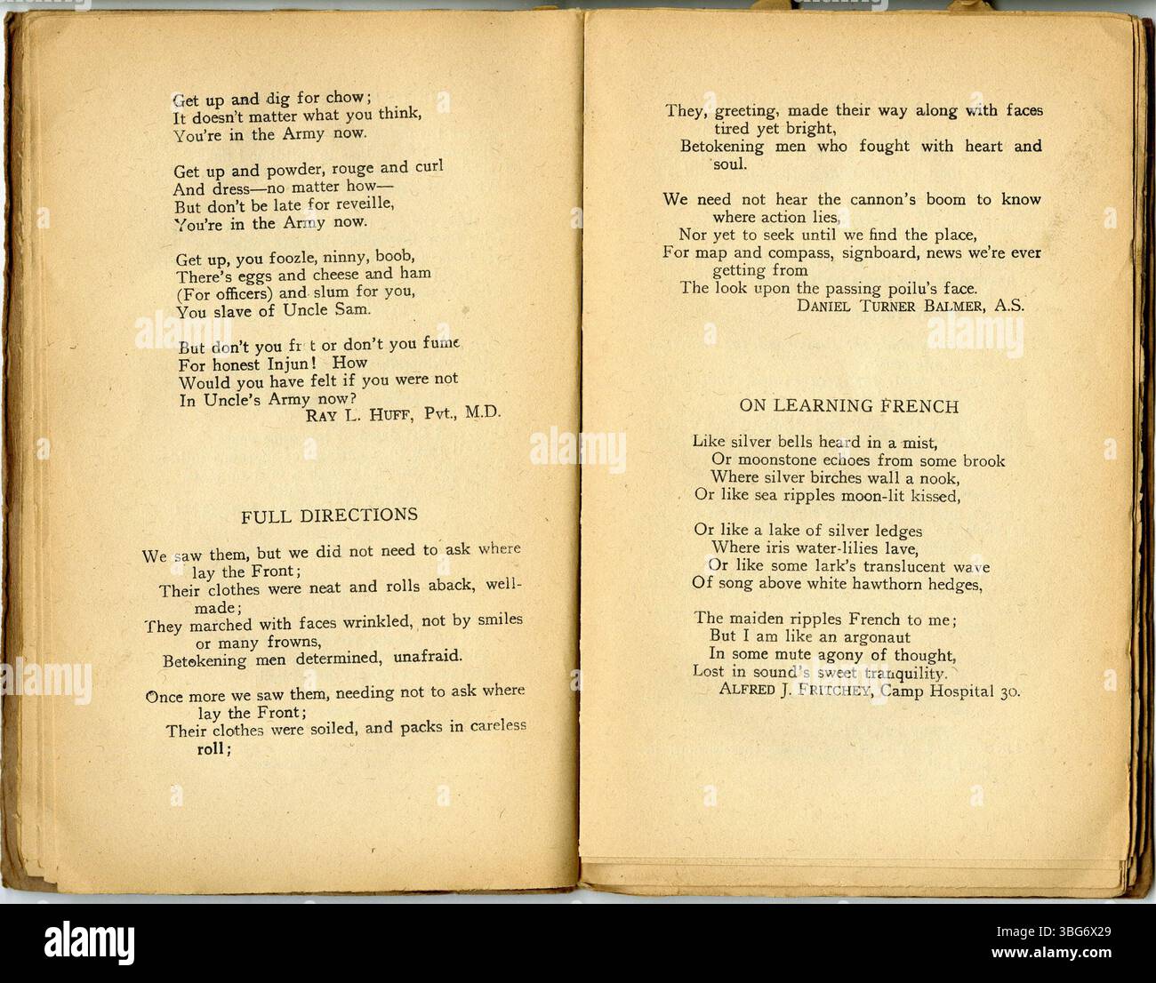 Page 12 of 'Yanks: A Book of AEF Verse' continues the display of poems ...