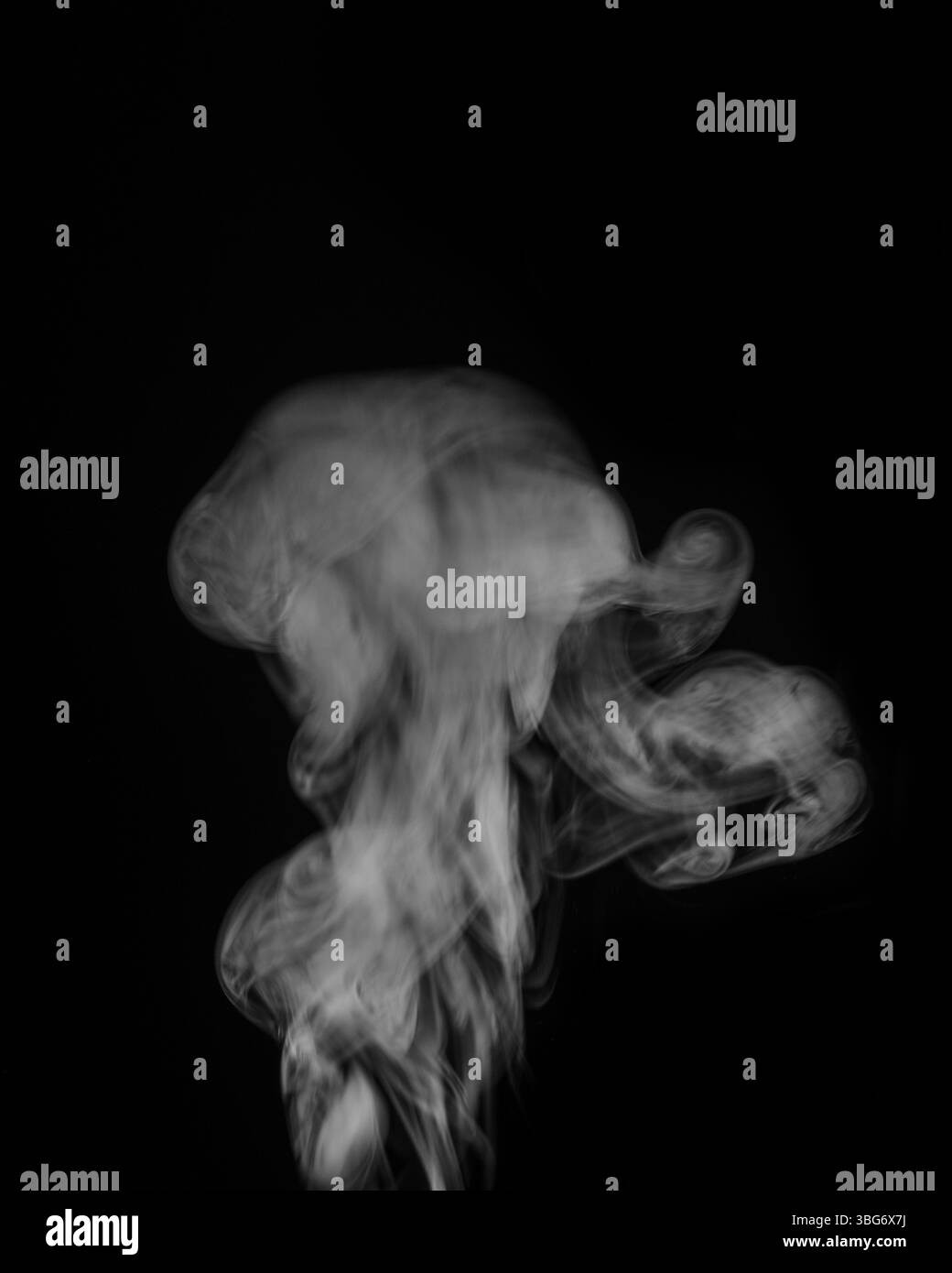 Ethereal smoke swirling gracefully in the air creating abstract shapes ...